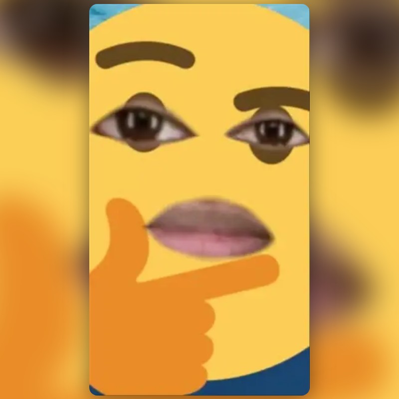 Thinking Emoji Lens by Michael Edinger - Snapchat Lenses and Filters