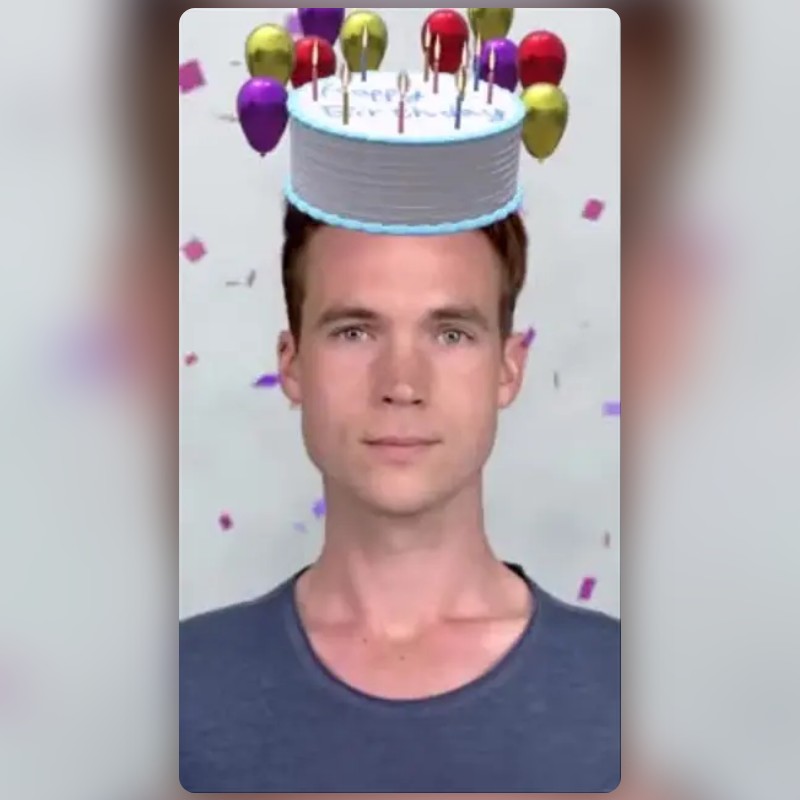 Birthday Cake Filter by ufuckinstoner | Snapchat Lenses