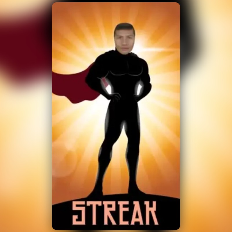 SuperHero Streaks Lens by Conan - Snapchat Lenses and Filters