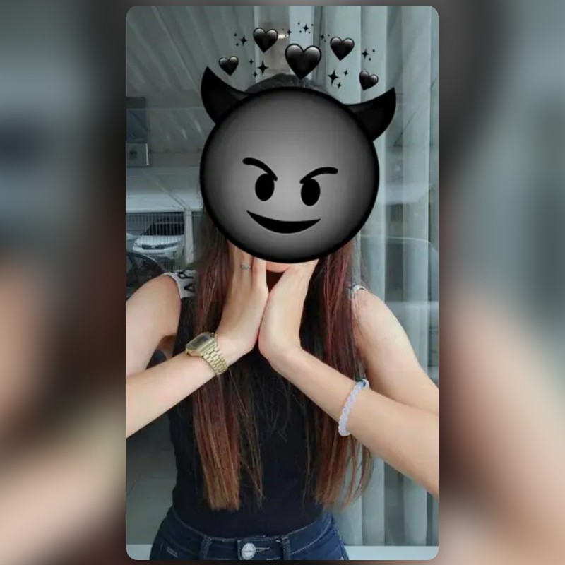 Emoji Devil Face Lens by Sunny Bahadurpuria🎥 - Snapchat Lenses and Filters