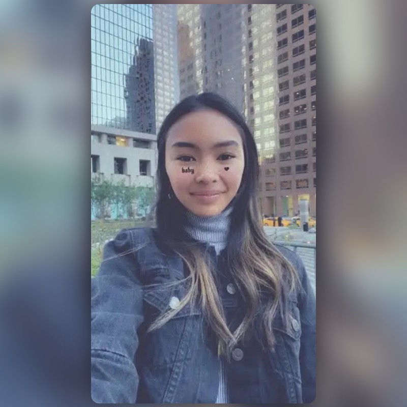 Baby Tattoo Cheek Filter by Snapchat | Snapchat Lenses