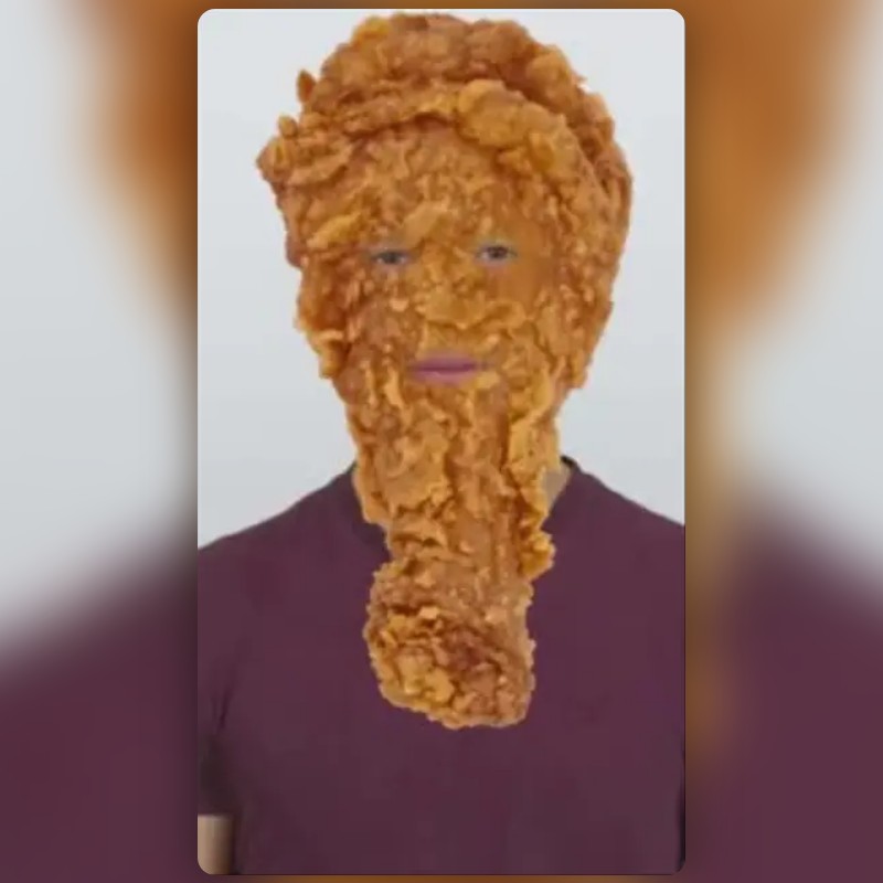 Chicken Drumstick Lens by Mar - Snapchat Lenses and Filters