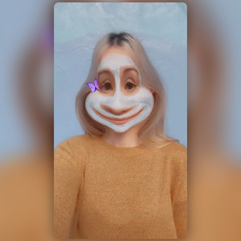 Happy Butterfly Lens by Snapchat - Snapchat Lenses and Filters