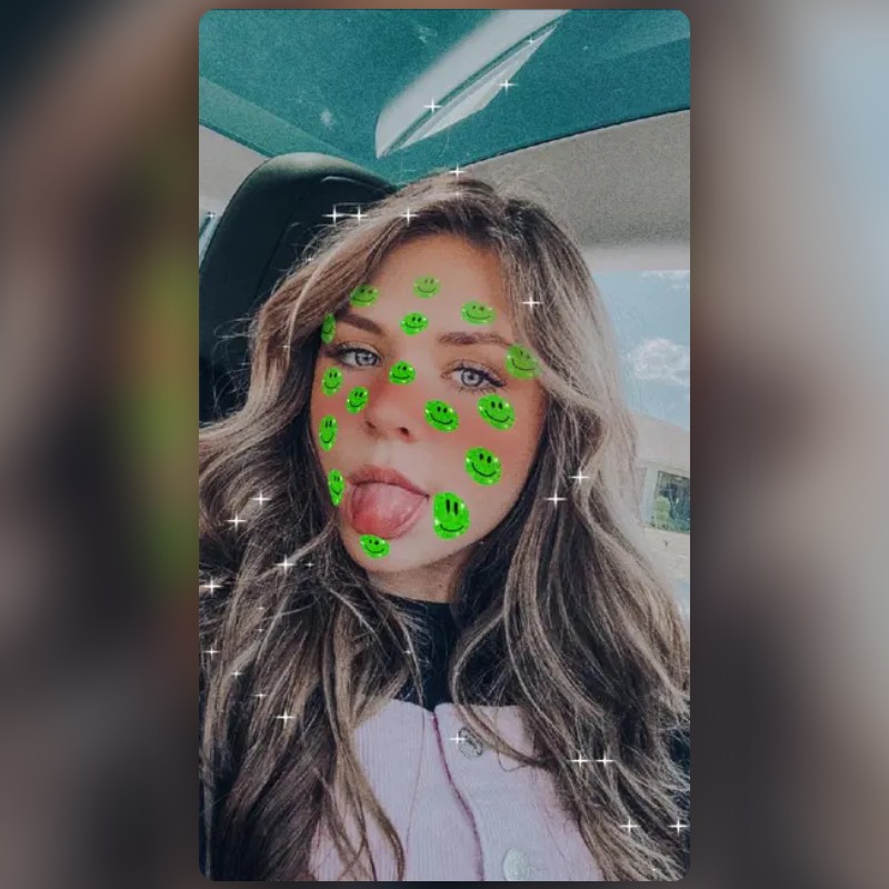 Green Smily Lens by Nick Jackson - Snapchat Lenses and Filters