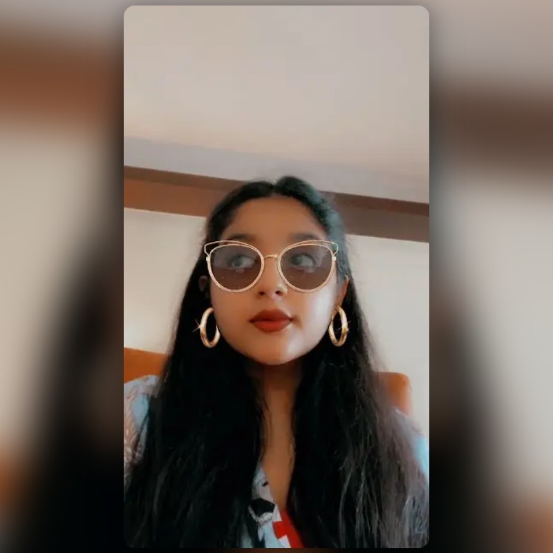 Golden Sunglasses Filter by Snapchat | Snapchat Lenses