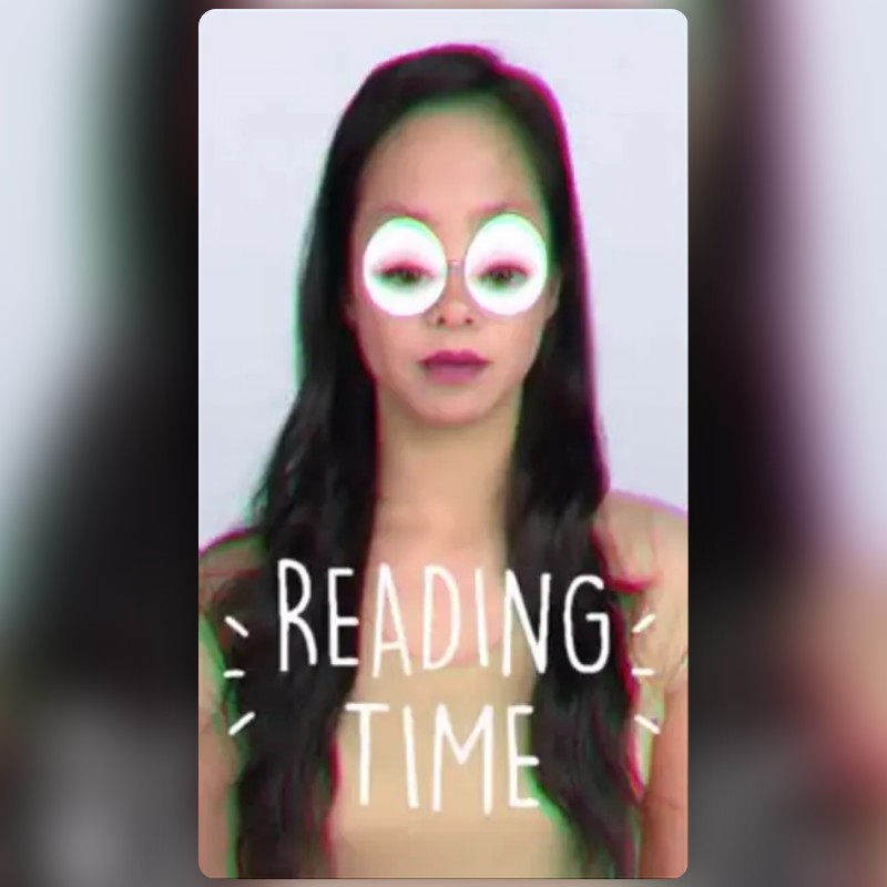 Reading Time Lens by Clarissa - Snapchat Lenses and Filters