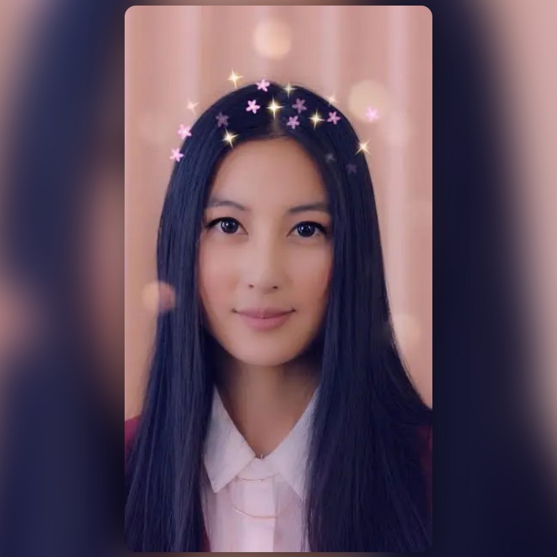 Floating Flowers Lens by Snapchat - Snapchat Lenses and Filters