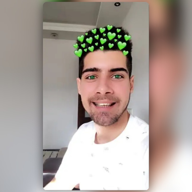 Hearts Lens by - Snapchat Lenses and Filters