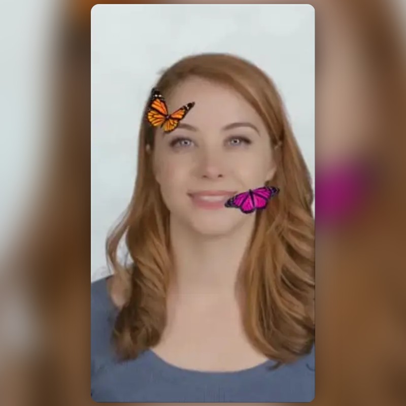 butterfly face Filter by elsie | Snapchat Lenses