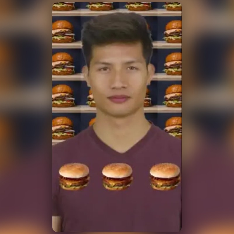 Burger Filter by Rania | Snapchat Lenses
