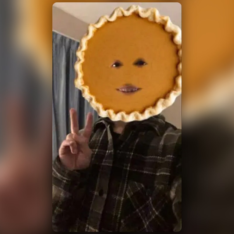 Pumpkin Pie Face Lens by Jonathan Shoemaker - Snapchat Lenses and Filters