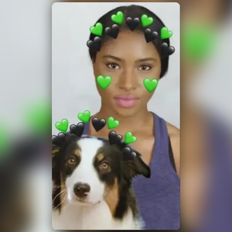 Green Heart Crown Lens By Leo Mww Snapchat Lenses And Filters