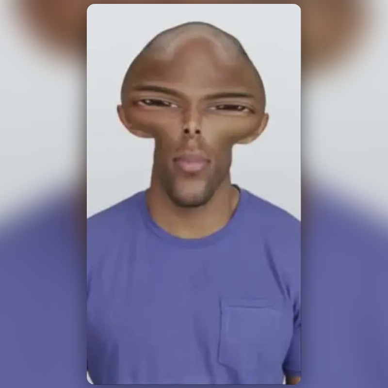 Alien Face Lens by amelofilters - Snapchat Lenses and Filters