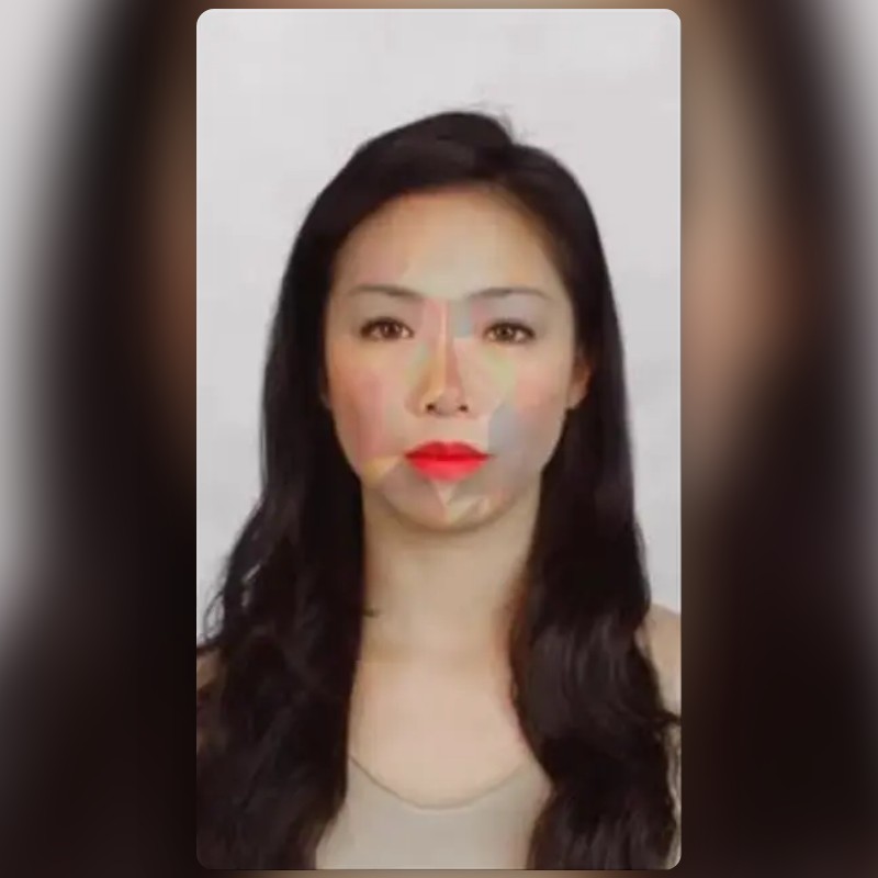 Geometric Face Lens by Snapchat - Snapchat Lenses and Filters