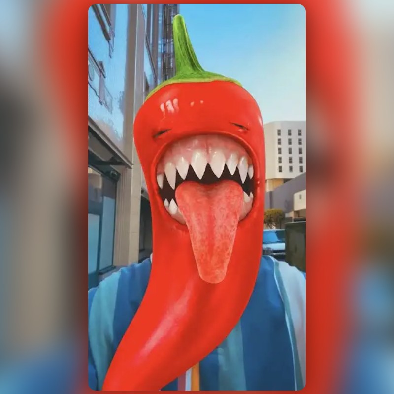 Scary Pepper Lens by Snapchat - Snapchat Lenses and Filters