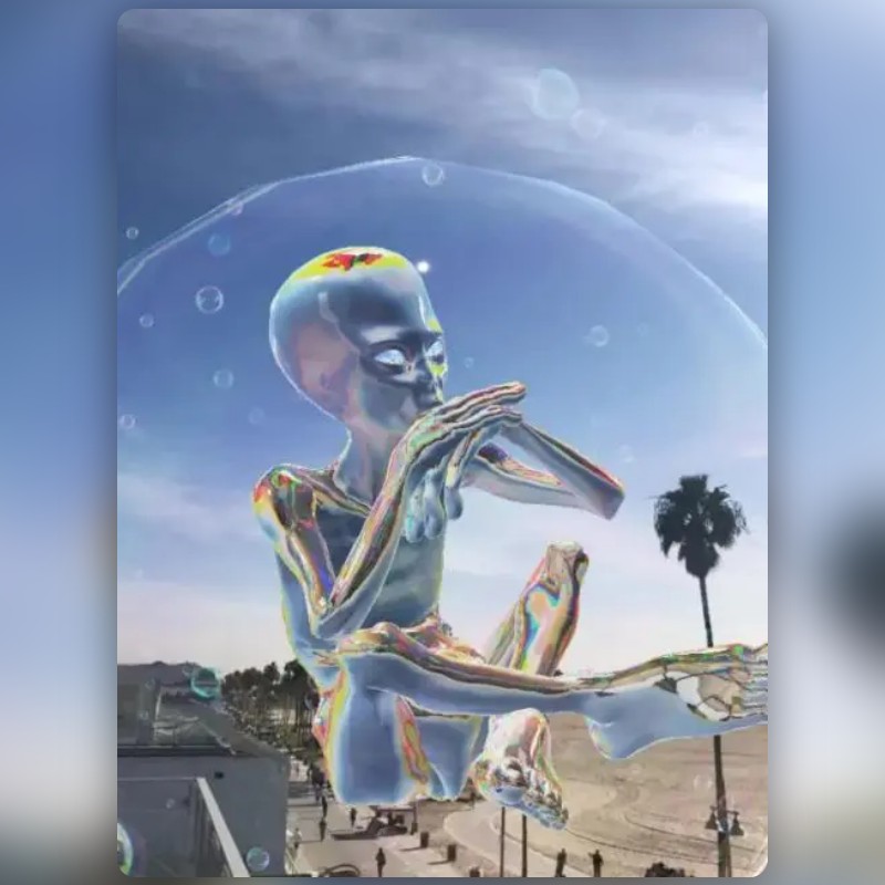 Alien Bubble Lens by WRLD SPACE - Snapchat Lenses and Filters