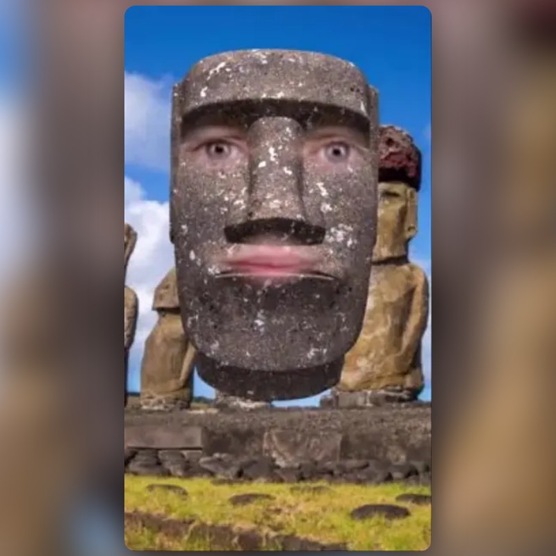 moai Lens by Snapchat - Snapchat Lenses and Filters
