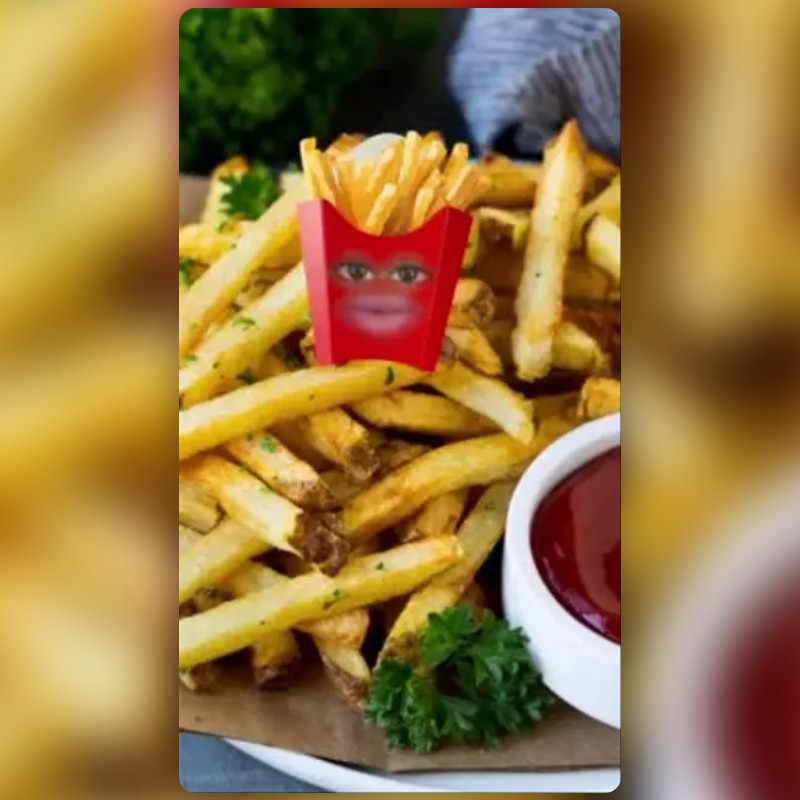 French Fries Lens by bernadette☁️ - Snapchat Lenses and Filters