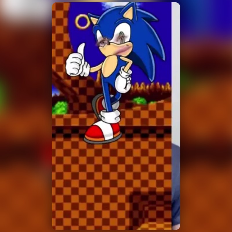 sonic face Lens by merwin - Snapchat Lenses and Filters