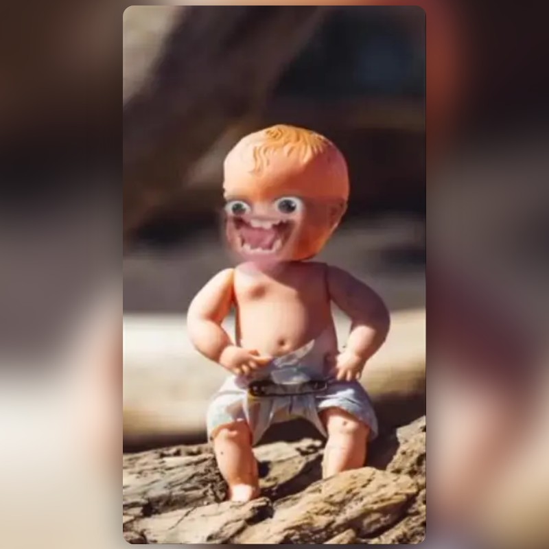 cursed doll Lens by Alysha A - Snapchat Lenses and Filters
