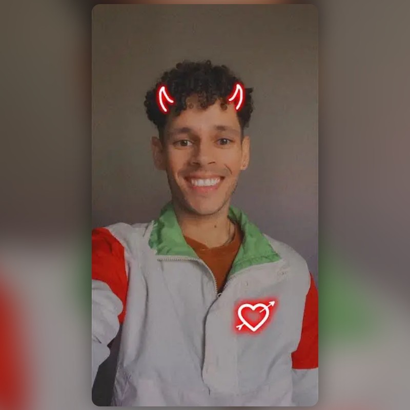 Devil with Heart Lens by Snapchat - Snapchat Lenses and Filters