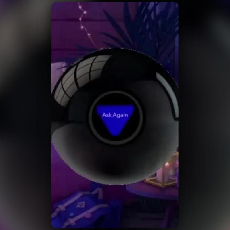 Magic 8 Ball Lens by 𝙱𝚕𝚊𝚍𝚎𝚜 - Snapchat Lenses and Filters