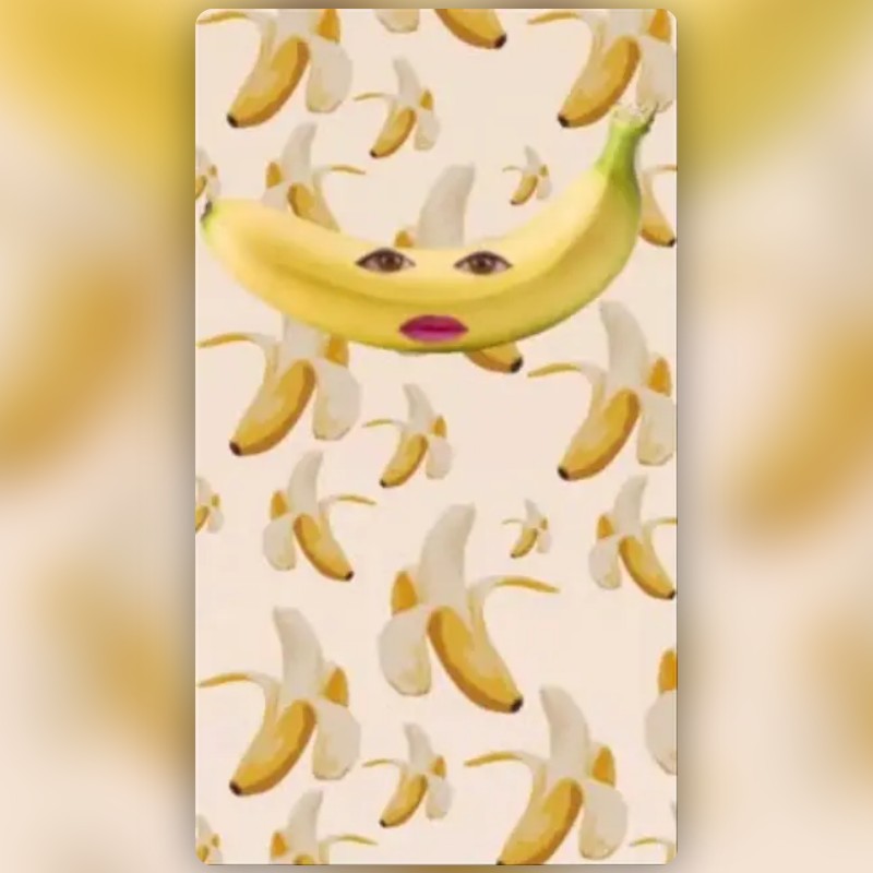 Banana Fruit Lens by Sahda Ardelia - Snapchat Lenses and Filters