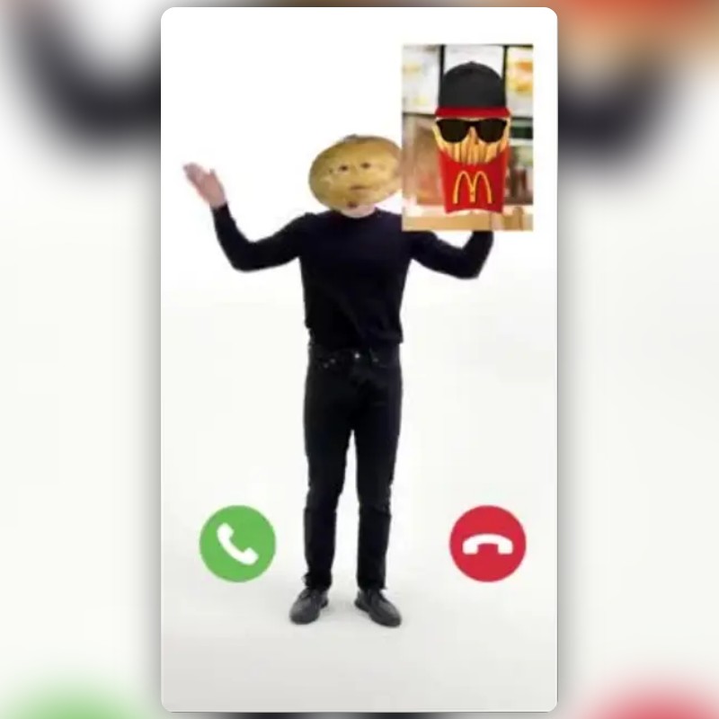 Potato Job Call Filter by ginthaputri 🍦🍟🍕🍝🍧 | Snapchat Lenses