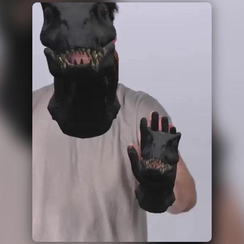 RAPTOR-HANDS-HEAD Filter by jp pirie | Snapchat Lenses
