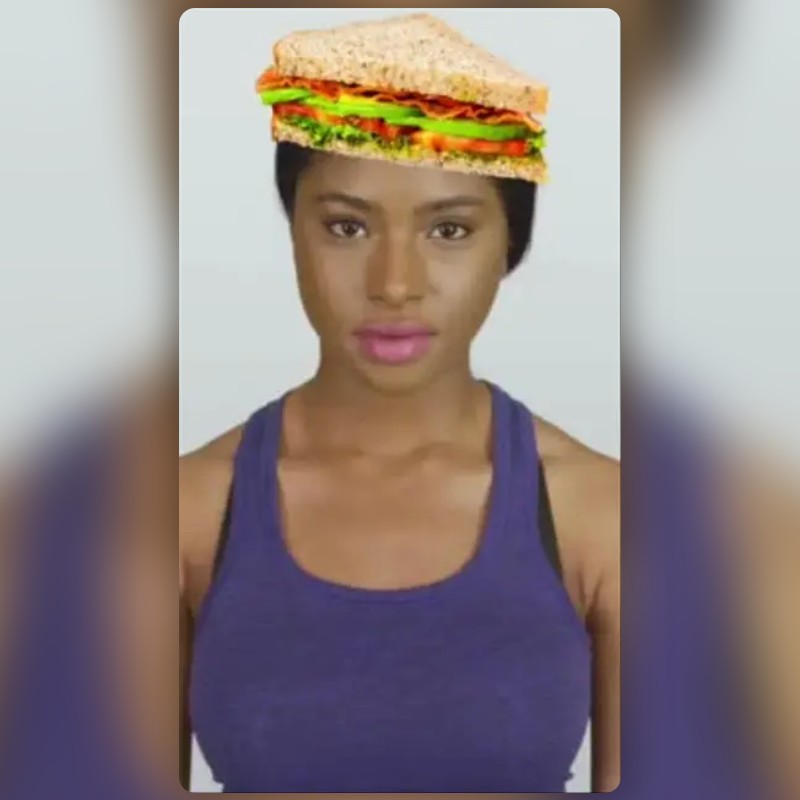 Sandwich Hat Lens by tobias💥 - Snapchat Lenses and Filters