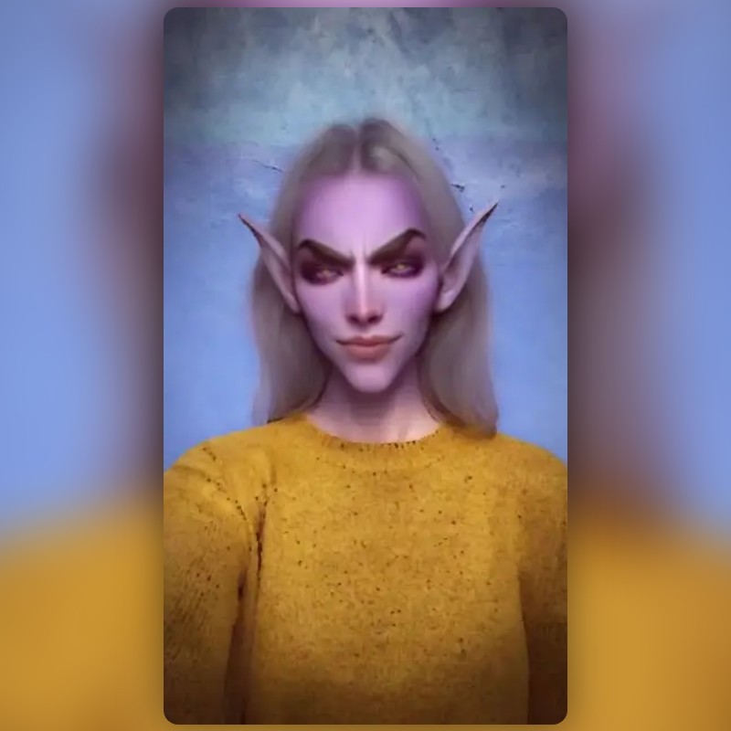 Dark Elf Character Lens by Snapchat - Snapchat Lenses and Filters