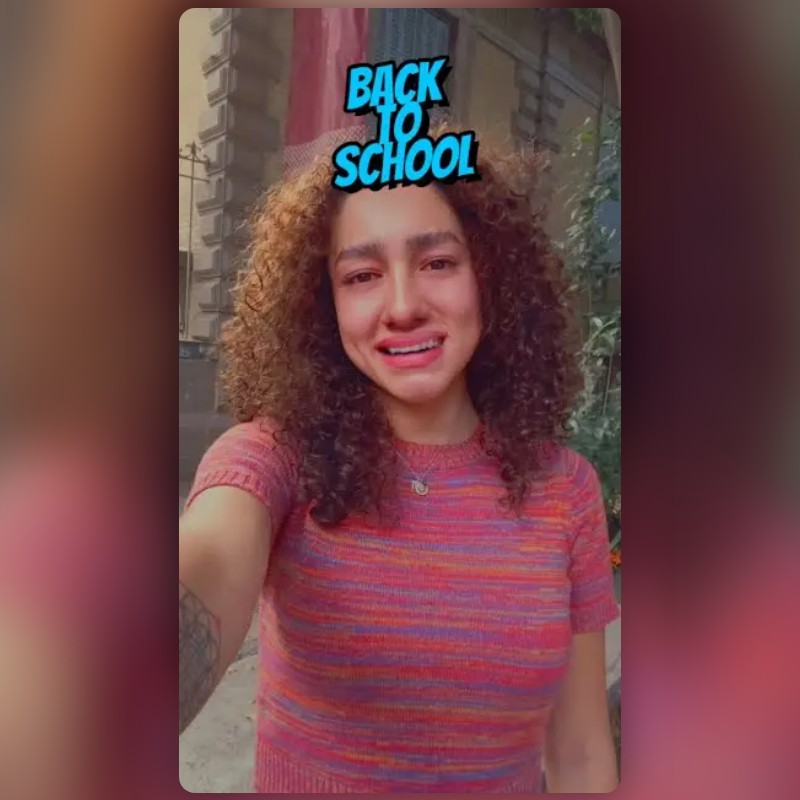 Crying Back to School Lens by Snapchat - Snapchat Lenses and Filters