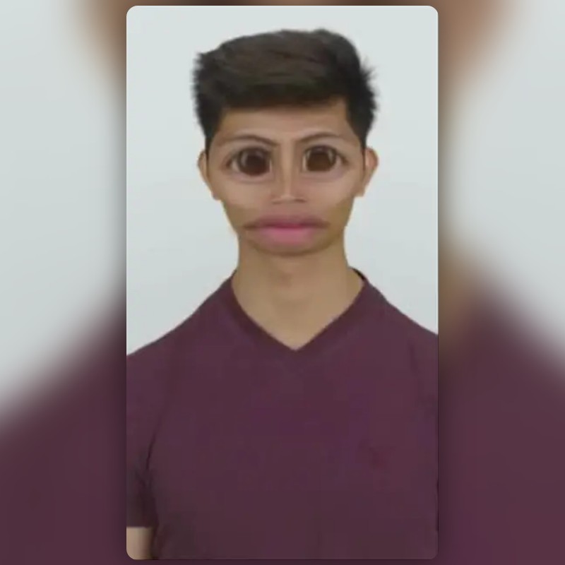 big face Lens by Tommy - Snapchat Lenses and Filters