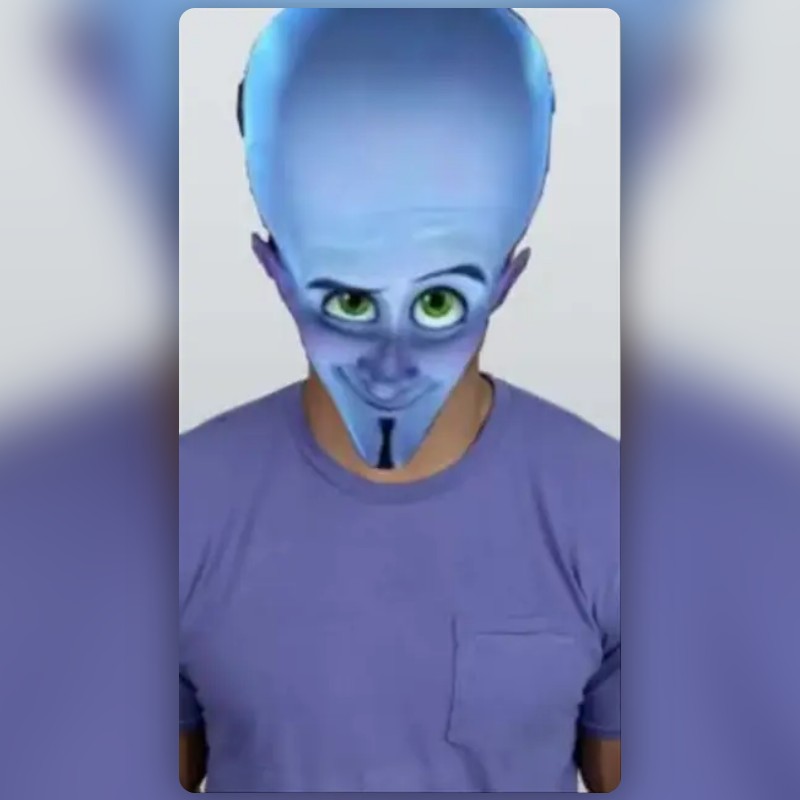 Megamind face Lens by Magga Fönix - Snapchat Lenses and Filters