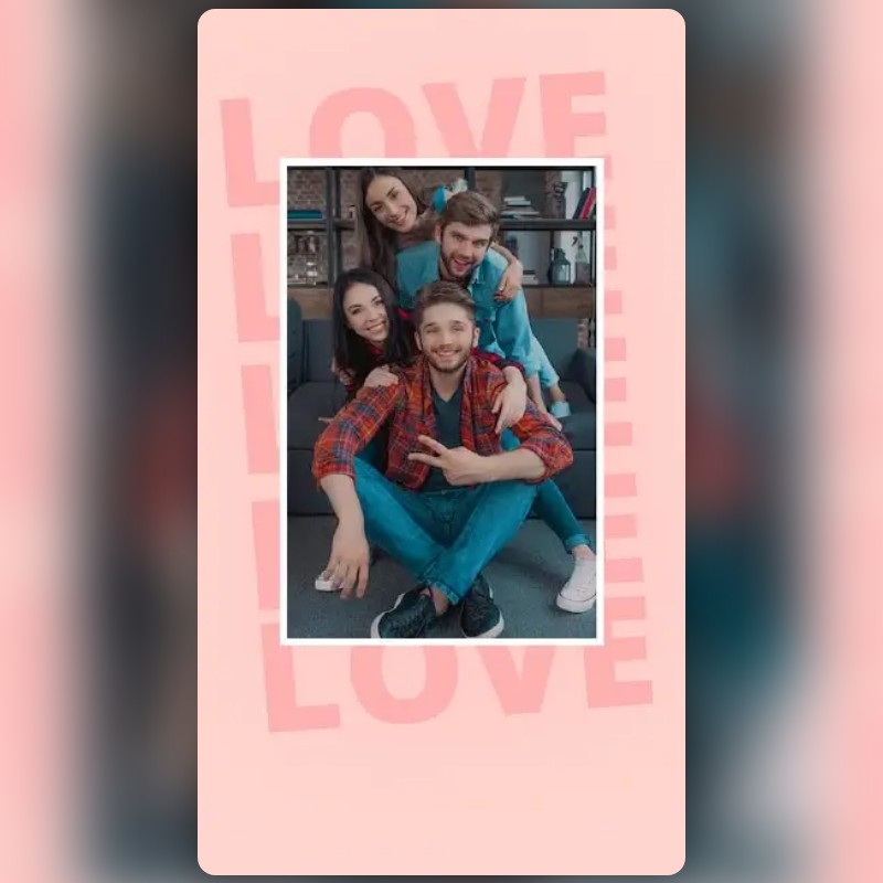 Love Frame Lens by Snapchat - Snapchat Lenses and Filters