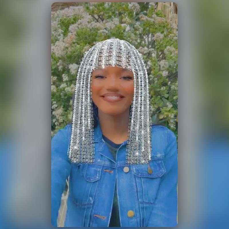 Silver Hairstyle Lens by Snapchat - Snapchat Lenses and Filters