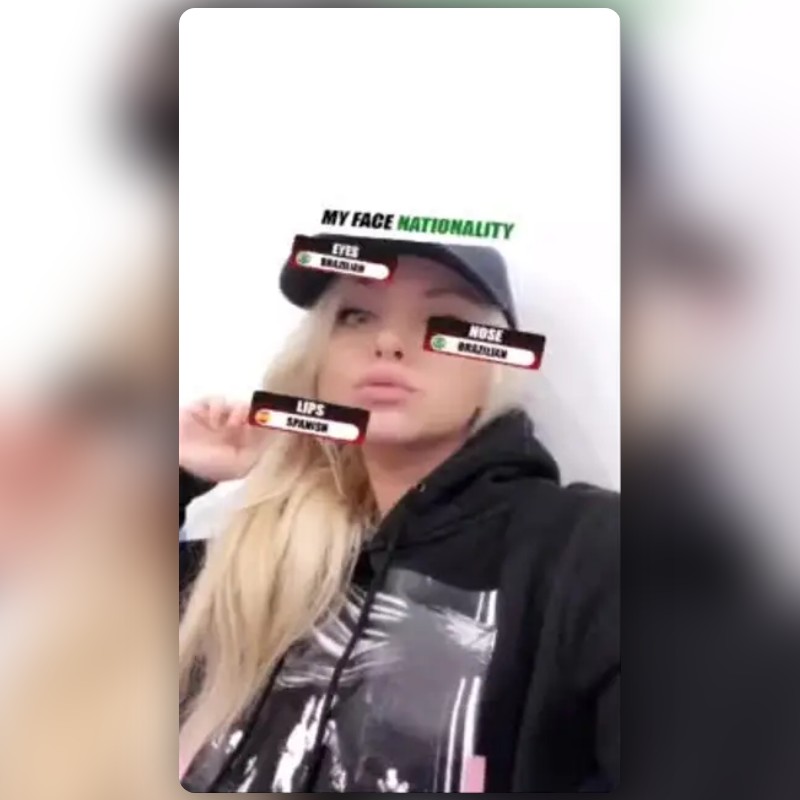 FACE NATIONALITY Filter by Aleks Brzoska | Snapchat Lenses