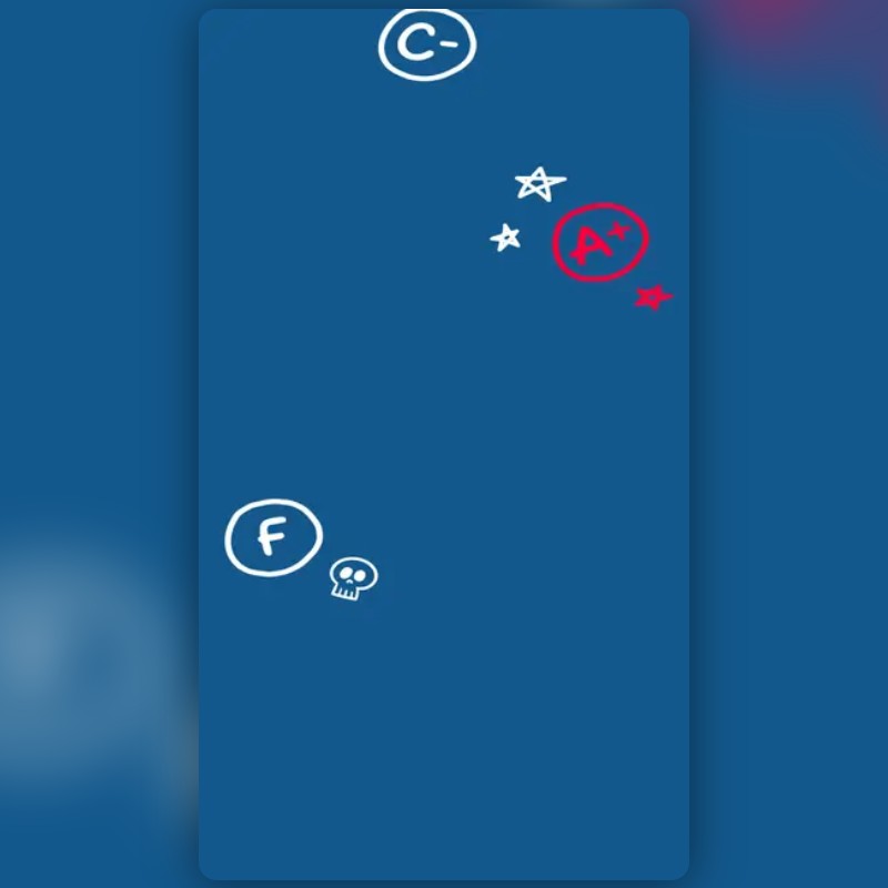 report card Lens by sendit - Snapchat Lenses and Filters