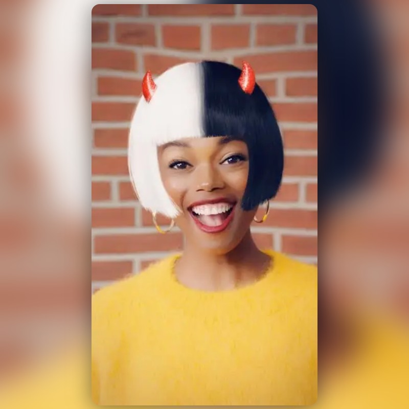 Black and White Hair Filter by Snapchat | Snapchat Lenses