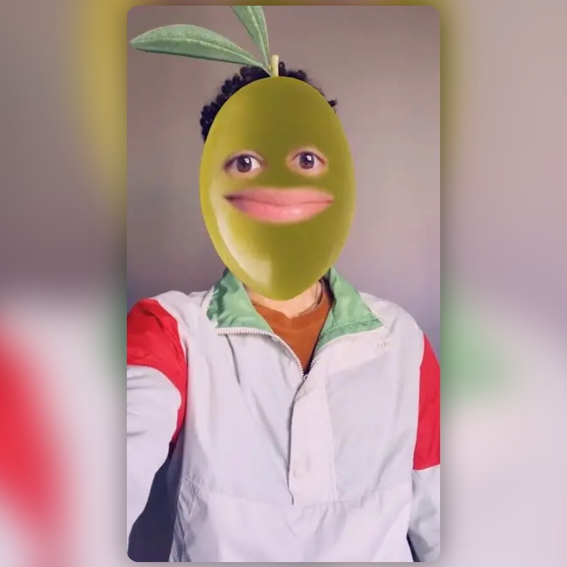 Olive Head Filter by Snapchat | Snapchat Lenses