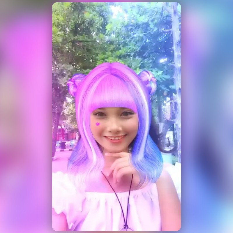 Anime Hairstyle Lens by Snapchat - Snapchat Lenses and Filters