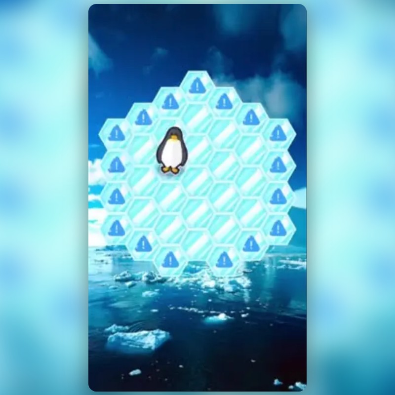 AI Penguin Escape Filter by Simon QR 🦖 | Snapchat Lenses