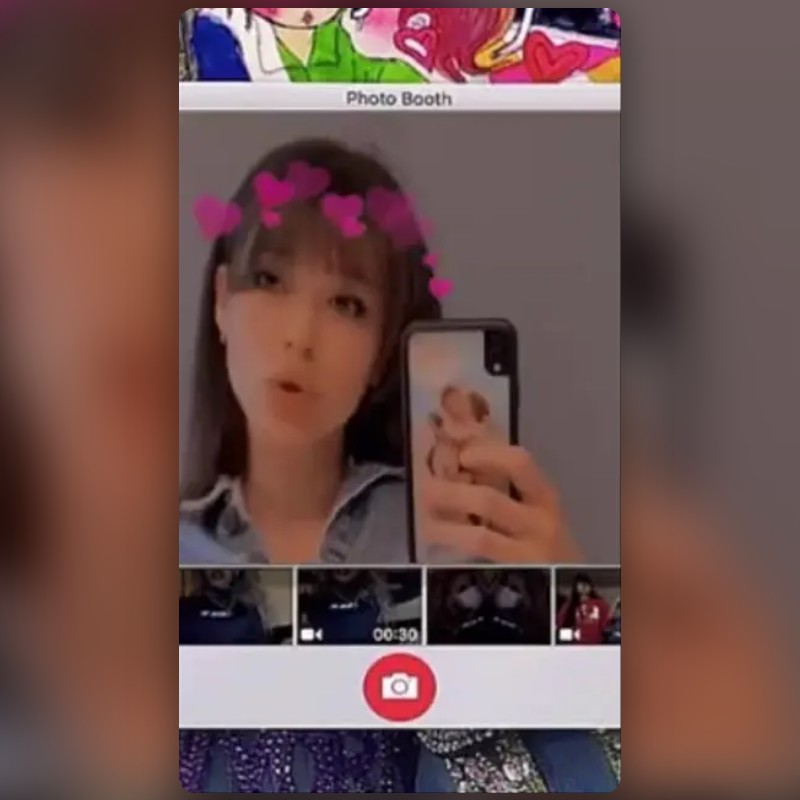 Photobooth Hearts Filter by Kaden 🖤 | Snapchat Lenses