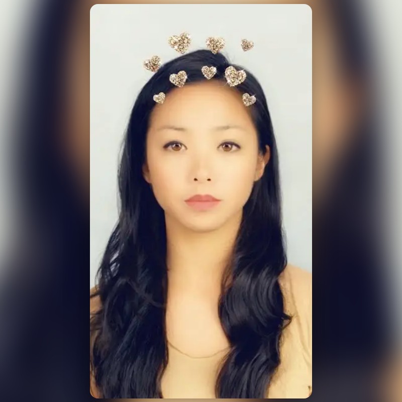 Shiny Hearts Lens by Snapchat - Snapchat Lenses and Filters