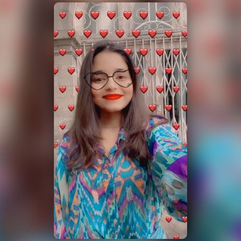 Heart Glasses ️ Lens by Snapchat - Snapchat Lenses and Filters
