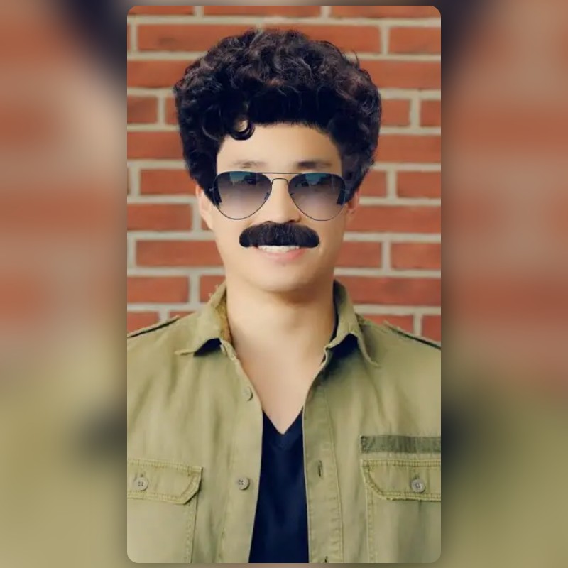 Hair and Mustache Lens by Snapchat - Snapchat Lenses and Filters