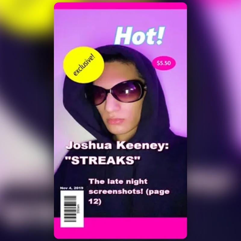 TABLOID Lens by Joshua Keeney - Snapchat Lenses and Filters