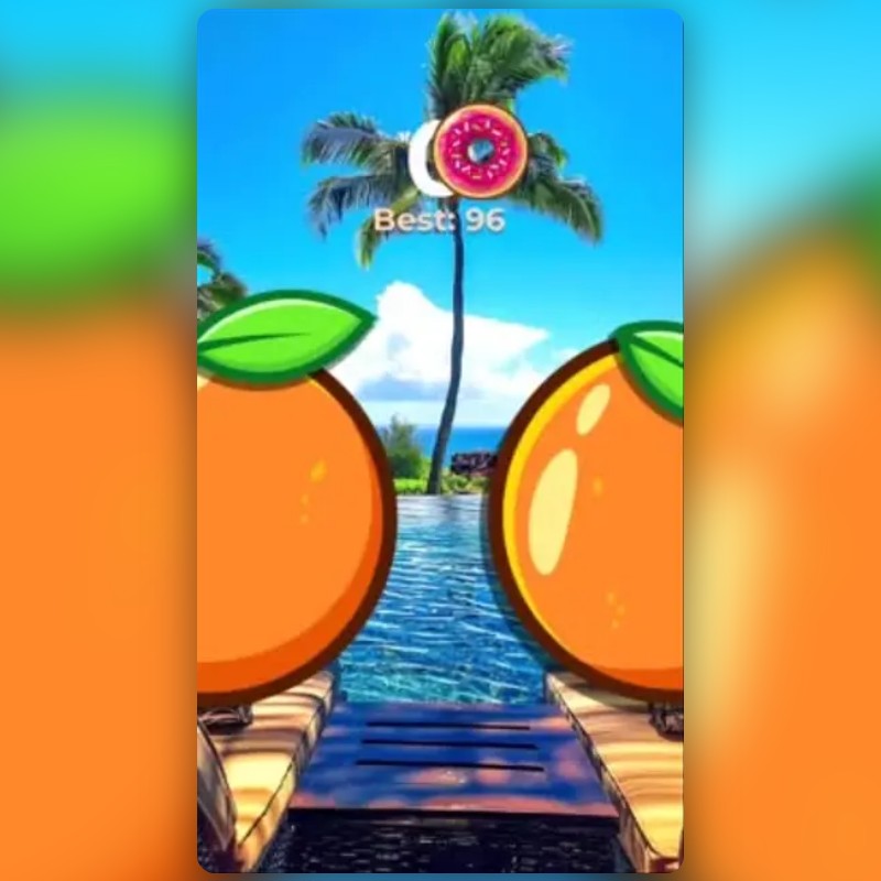 Tasty Drop Game Filter by Simon QR 🦖 | Snapchat Lenses