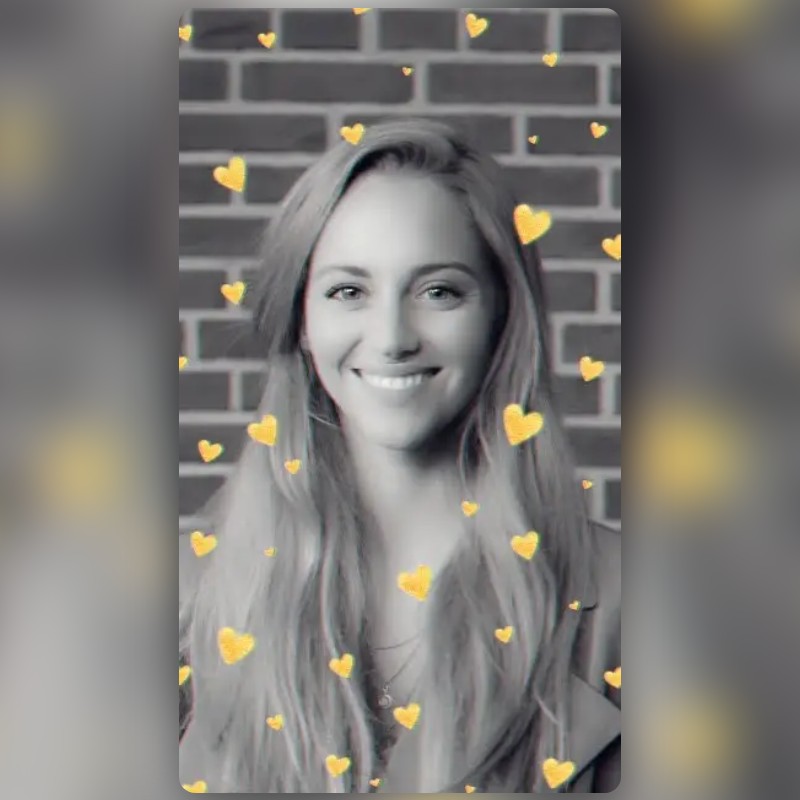 Golden Hearts Lens by Snapchat - Snapchat Lenses and Filters