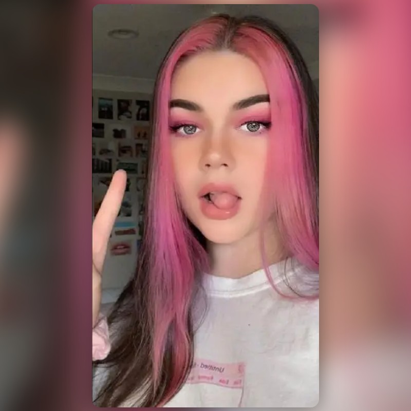 Pink Hair Lens by Under25 BhCh - Snapchat Lenses and Filters